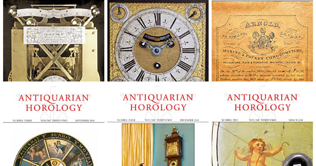 Volume 32 Complete 6 Issues Unbound Antiquarian Horological